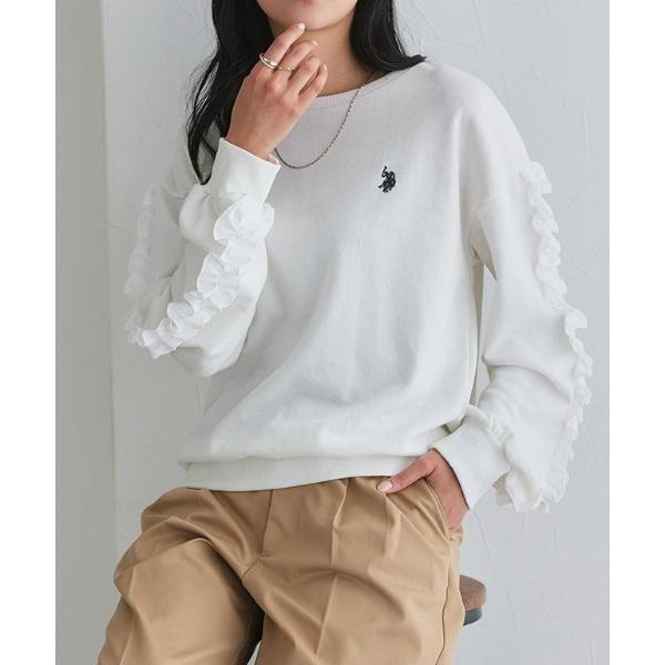 『タイムセール実施中』ZOZO問い合わせ番号:98747136ショップ:Pierrot，ピエロブランド:U.S. POLO ASSN.，ユーエスポロアッスン，Pierrot，ピエロ商品名:【U.S.POLO ASSN.】フリルスウェットカテ...