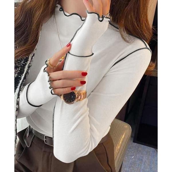 『タイムセール実施中』ZOZO問い合わせ番号:98747429ショップ:Ada.，エイダブランド:ReRe，リリ商品名:選べる2TYPE×ネック配色パイピングトップスカテゴリ:トップス>Tシャツ/カットソーブランド品番:to-t526...