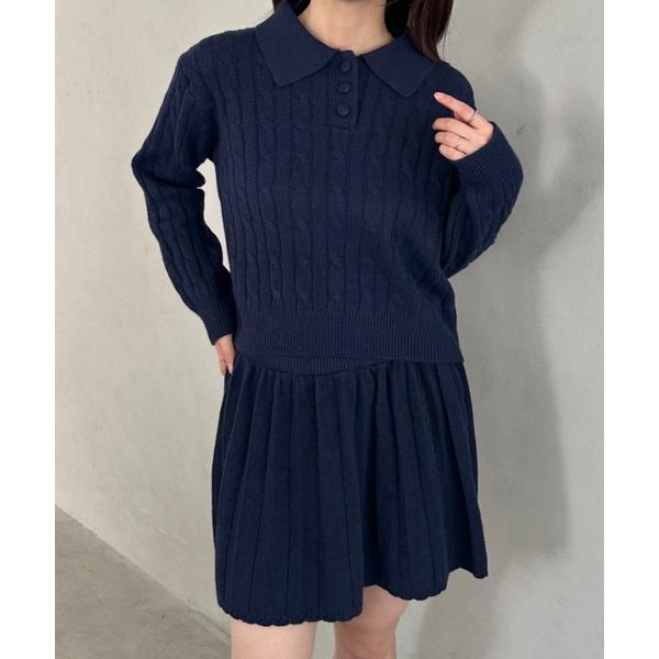 『タイムセール実施中』ZOZO問い合わせ番号:98747938ショップ:Outfitter lab，アウトフィッターラボブランド:MYMOOD.，マイムード，Outfitter lab，アウトフィッターラボ商品名:ケーブルポロニット＆ニット...