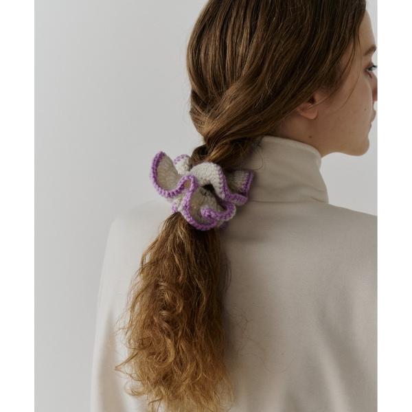 『タイムセール実施中』ZOZO問い合わせ番号:98749483ショップ:Auntie Rosa，アンティローザブランド:bita.，ビタ商品名:配色トリミングニットシュシュカテゴリ:ヘアアクセサリー>シュシュブランド品番:BAYHS2...