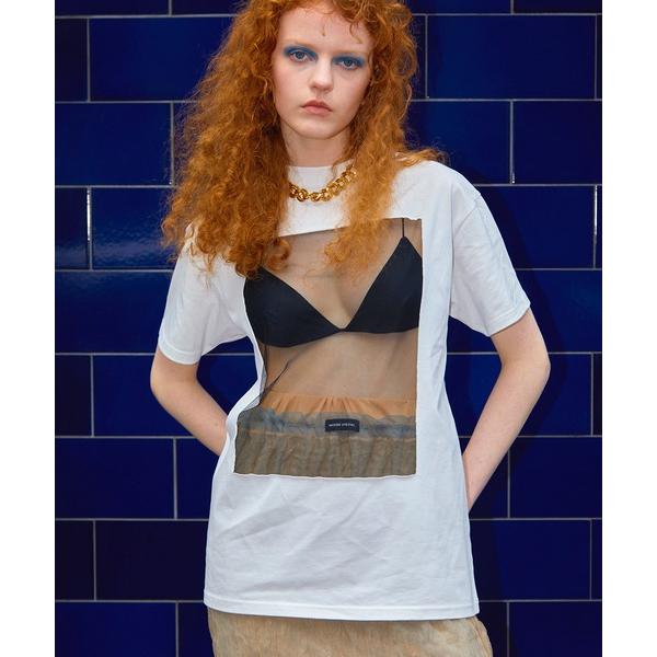 『セール実施中』参考価格：9，900円発売時期：2023年04月コンディション：C（やや使用感あり）使用感があり、やや気になる傷や汚れがあるアイテム首周り：汚れ参考商品名：Front Tulle T-Shirts/フロントチュールTシャツ【...