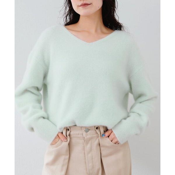 『セール実施中』ZOZO問い合わせ番号:98781410ショップ:Whim Gazette，ウィムガゼットブランド:Whim Gazette，ウィムガゼット商品名:フォックスウール Vネックプルオーバーカテゴリ:トップス>ニット/セー...