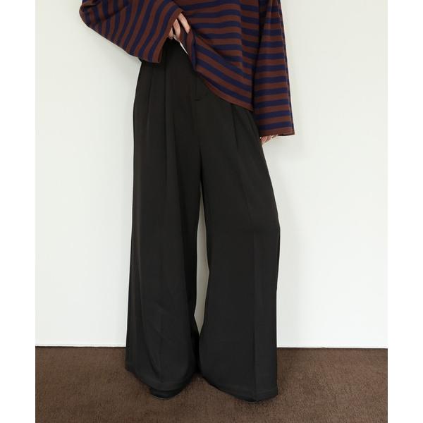 『セール実施中』ZOZO問い合わせ番号:98781456ショップ:select MOCA，セレクトモカブランド:select MOCA Et，セレクトモカエト商品名:【Et】Two-tuck Wide Pantsカテゴリ:パンツ>スラ...