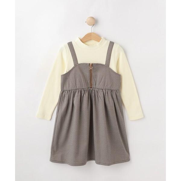 『タイムセール実施中』ZOZO問い合わせ番号:98781986ショップ:SHOO・LA・RUE，シューラルーブランド:SHOO・LA・RUE，シューラルー商品名:【100-150cm】ジップ使いチェックドッキングワンピースカテゴリ:ワンピー...