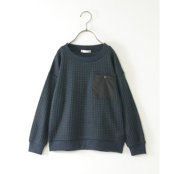 『セール実施中』ZOZO問い合わせ番号:98782018ショップ:ikka LOUNGE，イッカラウンジブランド:ikka，イッカ商品名:【親子コーデ】ビックワッフルポケ付きプルオーバー（120~160cm）カテゴリ:トップス>Tシャ...