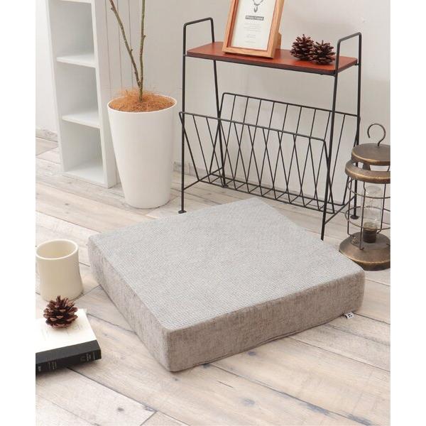 『セール実施中』ZOZO問い合わせ番号:98782213ショップ:Lbc with Life，エルビーシー ウィズライフブランド:LBC，エルビーシー商品名:ベロアコンビシートクッション スクエア H8cmカテゴリ:インテリア>クッシ...