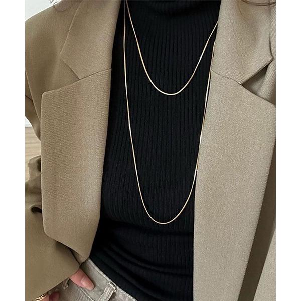 ZOZO問い合わせ番号:98782925ショップ:NO WAY，ノー ウェイブランド:NO WAY，ノーウェイ商品名:/二連チェーンロングネックレス/レディース(T3)カテゴリ:アクセサリー>ネックレスブランド品番:T3-YW-030...
