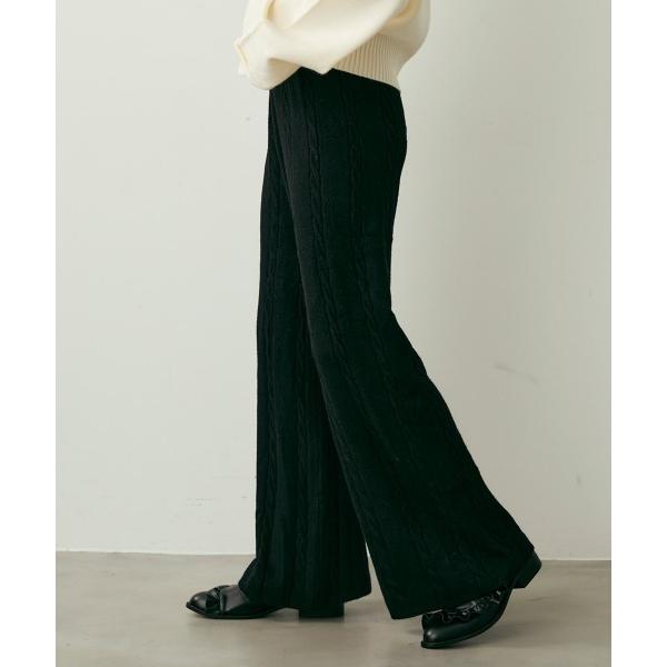 『セール実施中』ZOZO問い合わせ番号:98783145ショップ:Auntie Rosa，アンティローザブランド:Clum，クルム商品名:ケーブルデザインリラックスニットパンツカテゴリ:パンツ>その他パンツブランド品番:XRANR25...