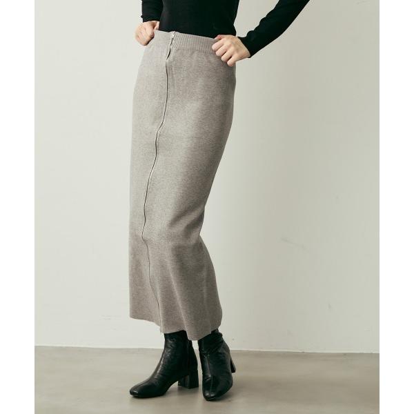 『セール実施中』ZOZO問い合わせ番号:98783682ショップ:Auntie Rosa，アンティローザブランド:Clum，クルム商品名:フロントジップスリットニットナロースカートカテゴリ:スカート>スカートブランド品番:XRANR2...