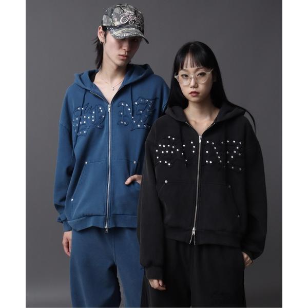 『タイムセール実施中』ZOZO問い合わせ番号:98783782ショップ:Art re A，アトリエブランド:SEQUENZ，シークエンズ商品名:【SEQUENZ（シークエンズ）】APPLIQUE STUDS FADE ZIP P/Kカテゴリ...