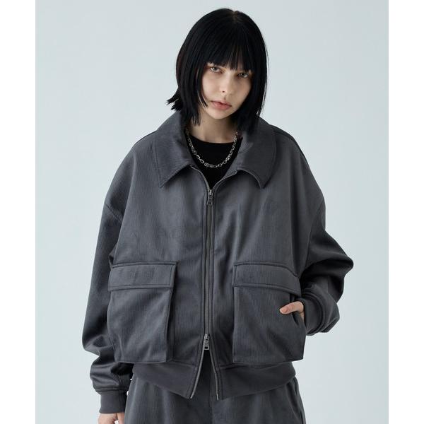 ZOZO問い合わせ番号:98784724ショップ:EMMA CLOTHES，エマ クローズブランド:VELNUS，ベルナス商品名:【VELNUS】Cropped double-zip corduroy blouson / クロップドダブルジ...