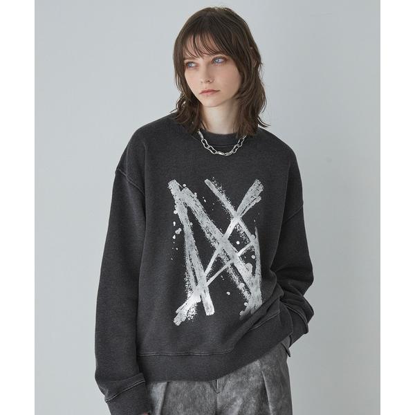ZOZO問い合わせ番号:98792575ショップ:EMMA CLOTHES，エマ クローズブランド:Spielio，シュピーリオ商品名:【Spielio】Cracked foil sweatshirt / クラック箔スウェットプルオーバーカ...