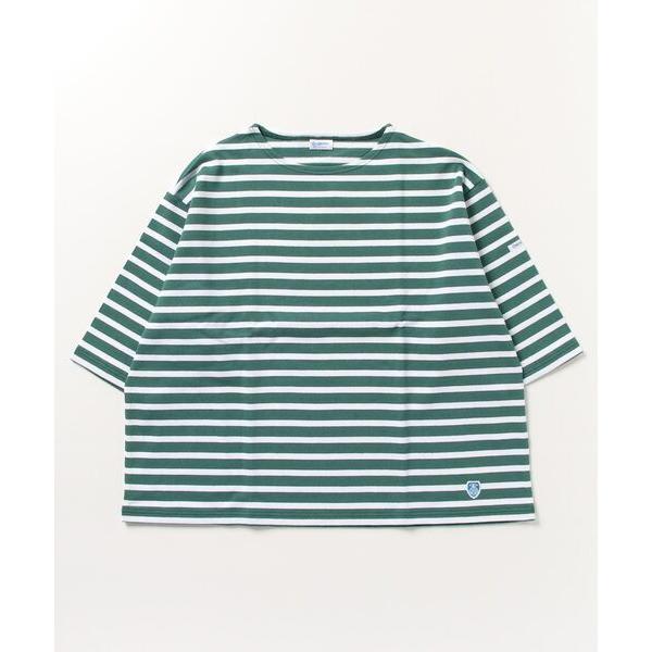 『タイムセール実施中』参考価格：12，100円発売時期：2023年03月コンディション：A（使用感なし）数回使用した程度で使用感が感じられないアイテム参考商品名：＜ORCIVAL＞ 6分袖 COTTON LOURD ボーダー プルオーバー ...