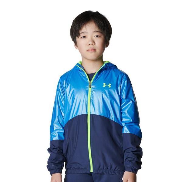 『タイムセール実施中』ZOZO問い合わせ番号:98815186ショップ:UNDER ARMOUR，アンダーアーマーブランド:UNDER ARMOUR，アンダーアーマー商品名:UAメタリック ウインドブレーカー（トレーニング/キッズ）カテゴリ...