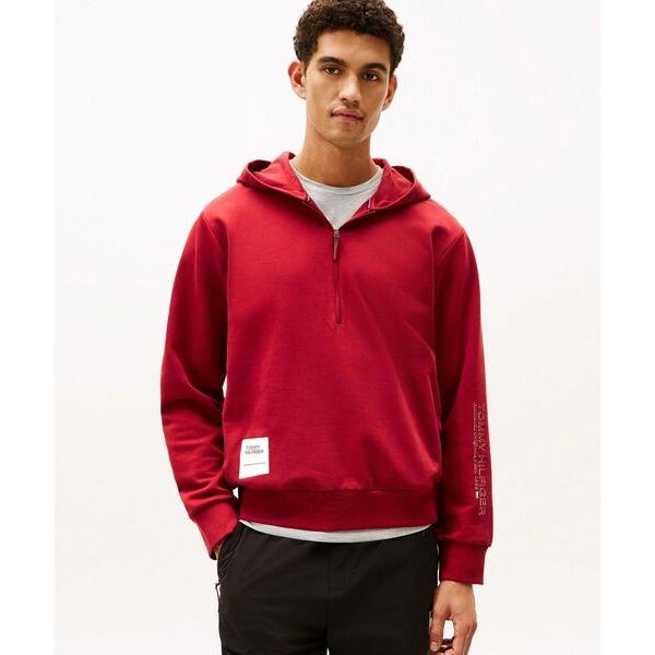 『タイムセール実施中』ZOZO問い合わせ番号:98815371ショップ:TOMMY HILFIGER，トミー ヒルフィガーブランド:TOMMY HILFIGER，トミーヒルフィガー商品名:MODERN ATHLETICヘビーツイルハーフジッ...