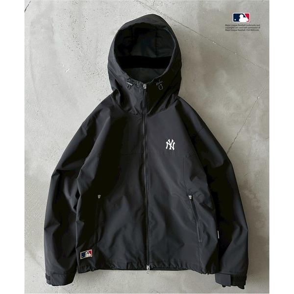 『タイムセール実施中』ZOZO問い合わせ番号:98815751ショップ:Perushu，ペルーシュブランド:Perushu，ペルーシュ商品名:Perushu × MLB コラボダブルジップシェルフードブルゾンカテゴリ:ジャケット/アウター&...