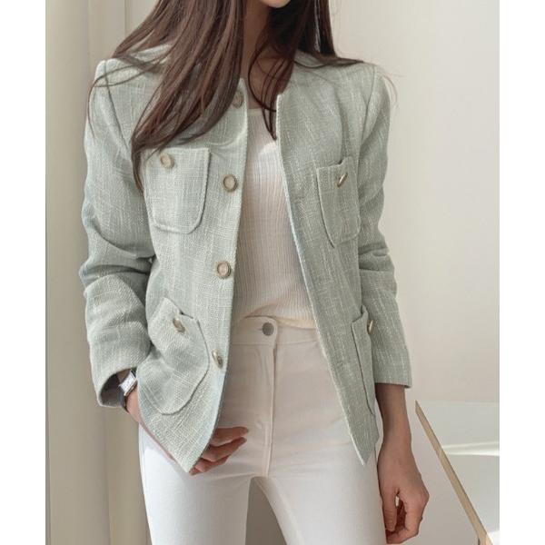 『タイムセール実施中』ZOZO問い合わせ番号:98816171ショップ:300mc，スリーハンドレッドエムシーブランド:FREE STYLISTS，フリー スタイリスト商品名:YUGA_YGMC buttoned tweed jacketカ...