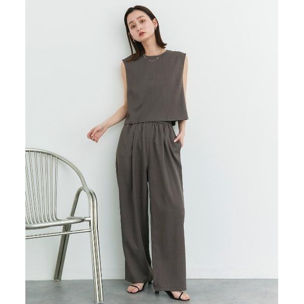 『タイムセール実施中』参考価格：7，960円発売時期：2025年04月コンディション：A（使用感なし）数回使用した程度で使用感が感じられないアイテム参考商品名：ノースリーブ トップス ロングパンツ セットアップ参考品番：15206003【商...