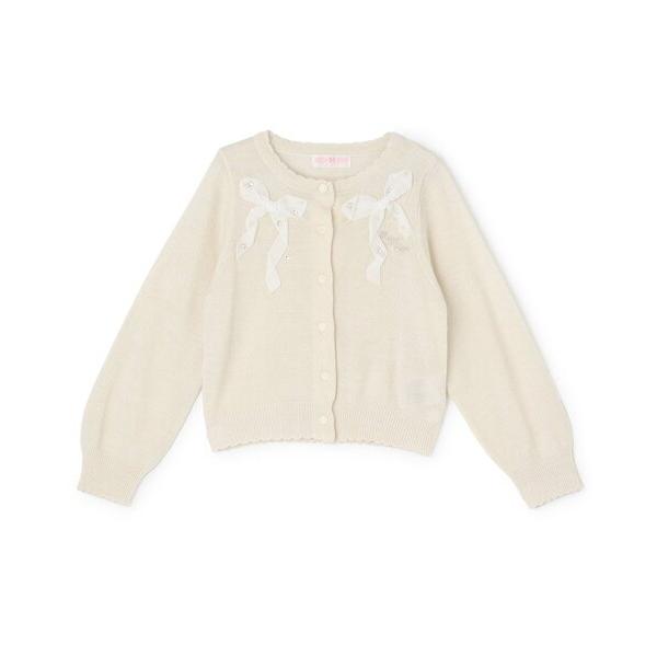 『セール実施中』ZOZO問い合わせ番号:98846595ショップ:NARUMIYA ONLINE，ナルミヤ オンラインブランド:mezzo piano，メゾピアノ商品名:【人気商品再入荷】【直営店で取り扱い無し】リボン　ラメニットカーディガ...