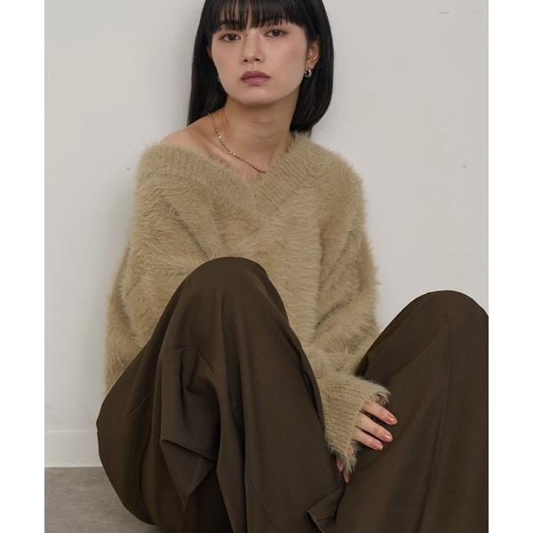 『タイムセール実施中』ZOZO問い合わせ番号:98846869ショップ:CORPUS TOKYO，コーパス トーキョーブランド:NOGLE，ノグル商品名:【NOGLE/ノグル】2wayオフショルシャギーVネックニットカテゴリ:トップス&gt...