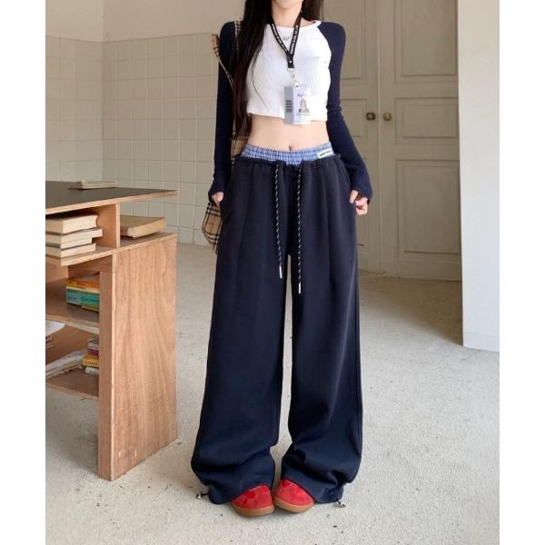 『タイムセール実施中』ZOZO問い合わせ番号:98877143ショップ:Ritzy，リッツィーブランド:Ritzy，リッツィー商品名:ウエストチェック切り替え スウェットパンツカテゴリ:パンツ>スウェットパンツブランド品番:RTAWC...