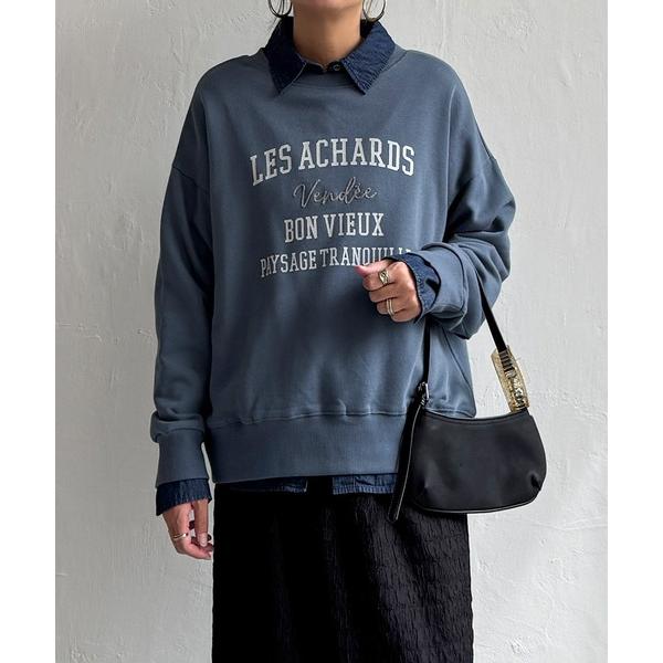 『タイムセール実施中』ZOZO問い合わせ番号:98877549ショップ:Lbc with Life，エルビーシー ウィズライフブランド:LBC，エルビーシー商品名:チェーンステッチ刺繍ロゴ裏毛プルオーバーカテゴリ:トップス>スウェット...