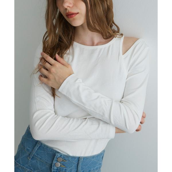 『タイムセール実施中』ZOZO問い合わせ番号:98877684ショップ:Ada.，エイダブランド:Mirette，ミレット商品名:ショルダースリットロンT / Shoulder Slit Long Sleeve Teeカテゴリ:トップス&g...
