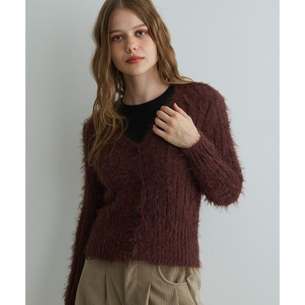 『タイムセール実施中』ZOZO問い合わせ番号:98877728ショップ:Ada.，エイダブランド:Mirette，ミレット商品名:シャギーニットカーディガン / Shaggy Knit Cardiganカテゴリ:トップス>カーディガン...