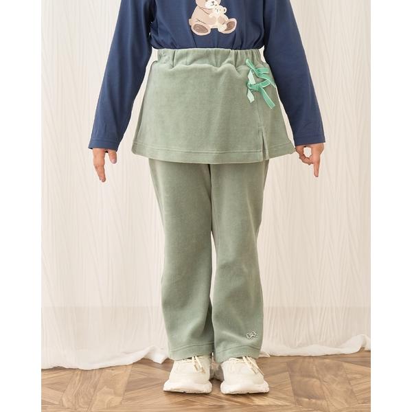 『セール実施中』ZOZO問い合わせ番号:98908244ショップ:petit main，プティマインブランド:Lycee mine，リセマイン，petit main，プティマイン商品名:【もっちりベロア】【セットアップ可】スカート付きフレア...