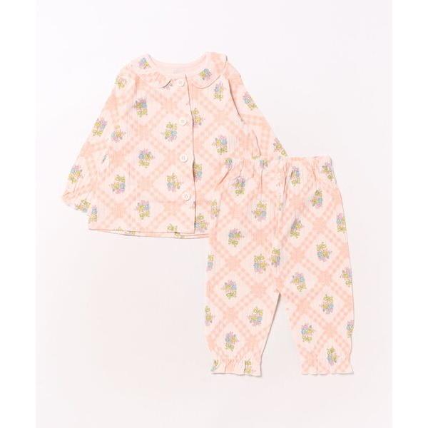 ※このアイテムは返品・交換対象外商品です。ZOZO問い合わせ番号:98908271ショップ:F.O.Online Store，エフオーオンラインストアブランド:Ampersand，アンパサンド商品名:お花チェック柄テレコパジャマカテゴリ:マ...