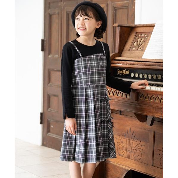 『セール実施中』ZOZO問い合わせ番号:98908968ショップ:KP，ケーピーブランド:KP，ケーピー商品名:レイヤート風 チェックワンピースカテゴリ:ワンピース/ドレス>シャツワンピースブランド品番:2153311素材:チエック部...