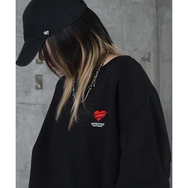 『タイムセール実施中』ZOZO問い合わせ番号:98909150ショップ:CONFIRM，コンファームブランド:ILL'S，イルズ商品名:AW 裏起毛 ハートワンポイント刺繍クルーネックスウェット メンズ レディース ユニセックス 【ILL'...