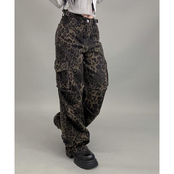 ZOZO問い合わせ番号:98909153ショップ:FOLLOWIN，フォロウィンブランド:FOLLOWIN，フォロウィン商品名:2color/レオパードワイドカーゴパンツカテゴリ:パンツ>カーゴパンツブランド品番:F2534-02-0...