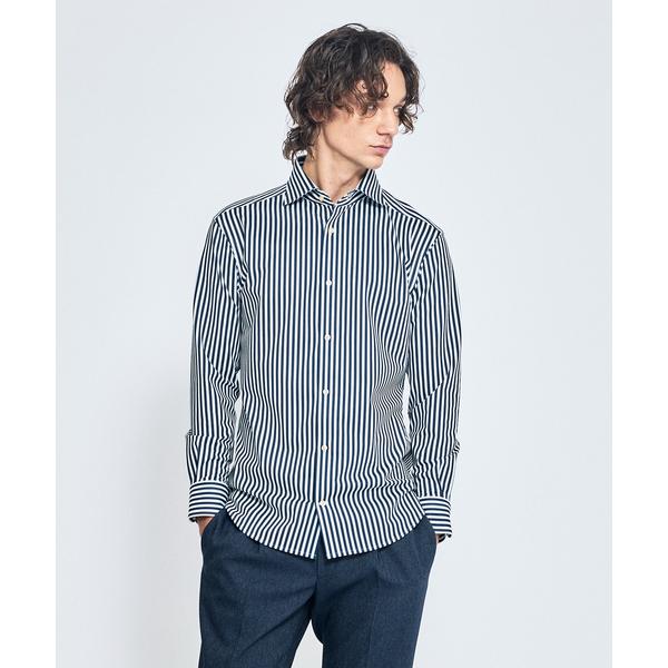 ZOZO問い合わせ番号:98910756ショップ:ABAHOUSE，アバハウスブランド:ABAHOUSE，アバハウス商品名:【ON/OFF兼用】360°ストレッチ ロンドンストライプ ワイドカラーシャツ / FLEX SHIRTSカテゴリ:...