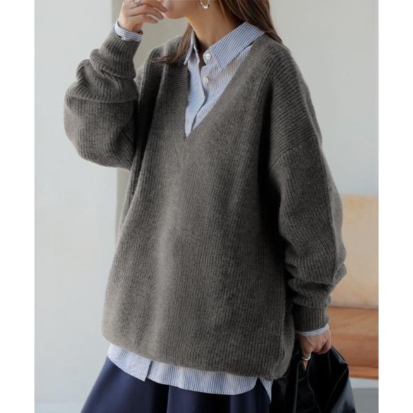 ZOZO問い合わせ番号:98911252ショップ:HUG.U，ハグユーブランド:HUG.U，ハグユー商品名:チクチクしない 深Vモヘアニットカテゴリ:トップス>ニット/セーターブランド品番:f252素材:アクリル42%， ポリエステル...