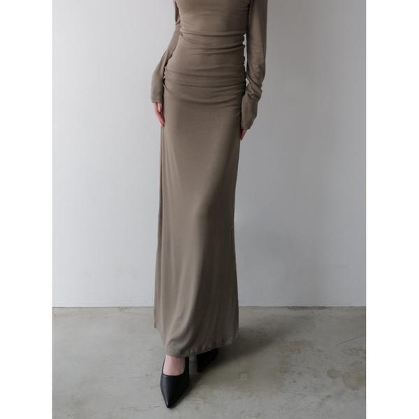 『セール実施中』ZOZO問い合わせ番号:98911303ショップ:THETOVE，ザトーべブランド:celon，セロン商品名:ruched waist long skirtカテゴリ:スカート>スカートブランド品番:C25108素材:ポ...