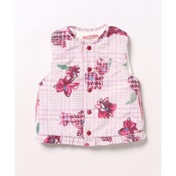 『セール実施中』ZOZO問い合わせ番号:98941972ショップ:HAKKA，ハッカブランド:hakka baby，ハッカベビー商品名:[ベビー]グレンチェックアートスミレプリントリバーシブルベストカテゴリ:トップス>ベストブランド品...