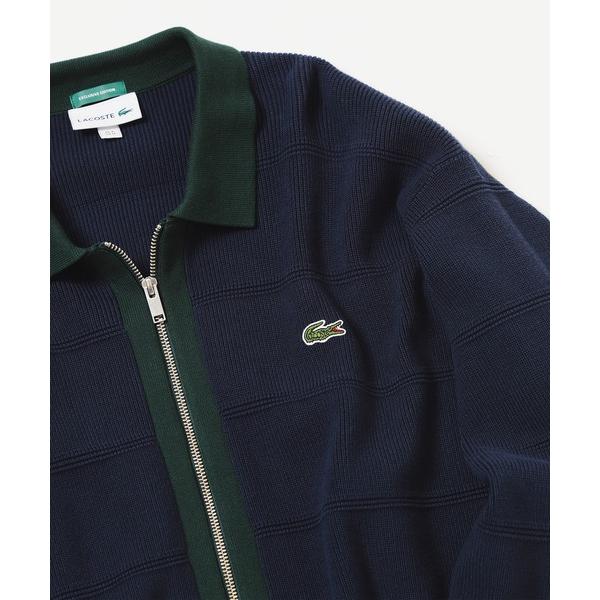 『セール実施中』ZOZO問い合わせ番号:98942495ショップ:BEAMS MEN，ビームス メンブランド:LACOSTE，ラコステ，BEAMS，ビームス商品名:【別注】LACOSTE / ジップ カーディガンカテゴリ:トップス>ニ...