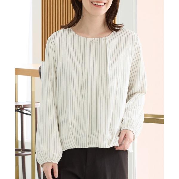 ZOZO問い合わせ番号:98943376ショップ:Honeys，ハニーズブランド:Honeys，ハニーズ，GLACIER，グラシア商品名:【ハニぽか】あったか裏地裾タックブラウスカテゴリ:トップス>シャツ/ブラウスブランド品番:534...