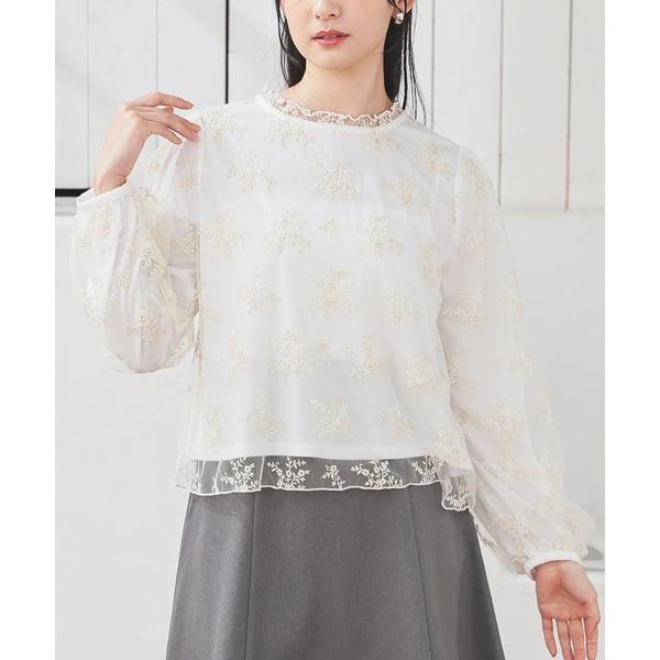 ZOZO問い合わせ番号:98943437ショップ:Honeys，ハニーズブランド:Honeys，ハニーズ，COLZA，コルザ商品名:チュール刺繍トップスカテゴリ:トップス>Tシャツ/カットソーブランド品番:578-11-9802素材:...