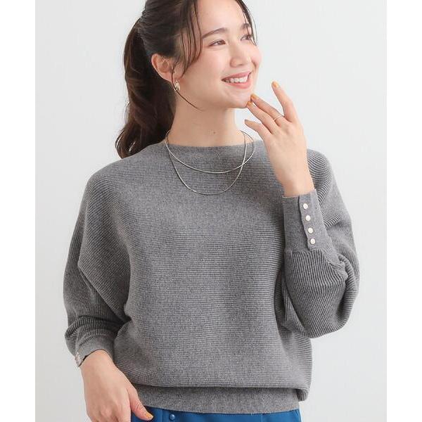 『タイムセール実施中』ZOZO問い合わせ番号:98943599ショップ:SHOO・LA・RUE，シューラルーブランド:DRESKIP，ドレスキップ商品名:【洗濯機可/体型カバー】お袖ボタン リブドルマンニットカテゴリ:トップス>ニット...