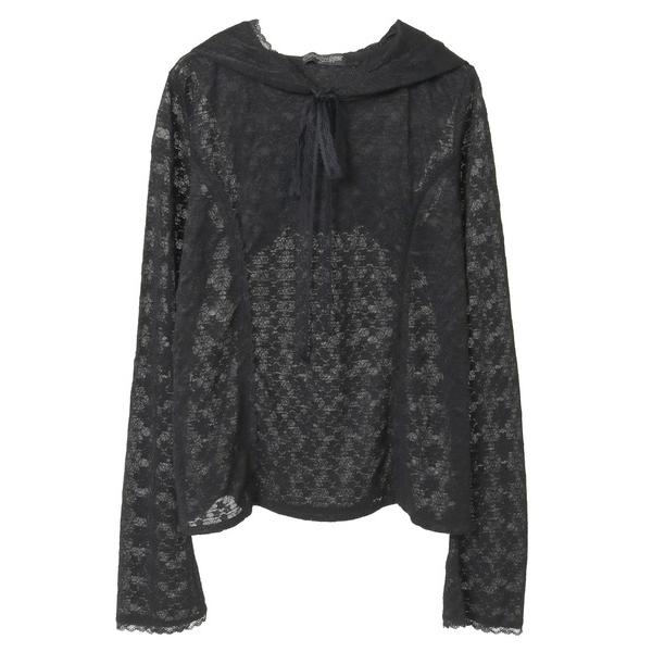 ZOZO問い合わせ番号:98943838ショップ:Candy Stripper，キャンディストリッパーブランド:Candy Stripper，キャンディストリッパー商品名:HOODED LACE トップスカテゴリ:トップス>その他トッ...