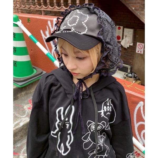 ZOZO問い合わせ番号:98944078ショップ:Candy Stripper，キャンディストリッパーブランド:Candy Stripper，キャンディストリッパー商品名:3WAY LACE SCARF キャップカテゴリ:帽子>キャッ...