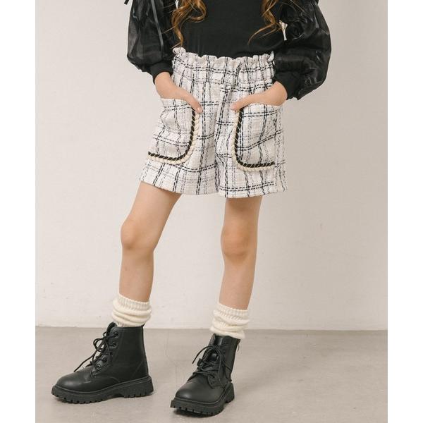 『タイムセール実施中』ZOZO問い合わせ番号:98944956ショップ:moredays store，モアデイズ・ストアブランド:URBAN CHERRY，アーバンチェリー商品名:フロントポケットデザインツイードショートパンツカテゴリ:パン...