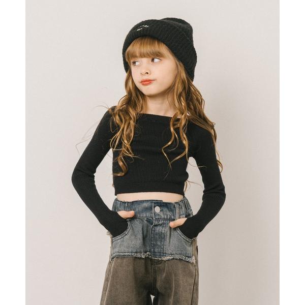 ZOZO問い合わせ番号:98944961ショップ:moredays store，モアデイズ・ストアブランド:URBAN CHERRY，アーバンチェリー商品名:フィンガーホール付きクロップドリブニットトップスカテゴリ:トップス>ニット/...