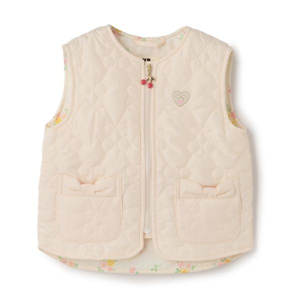 『セール実施中』ZOZO問い合わせ番号:98945367ショップ:KP，ケーピーブランド:KP，ケーピー商品名:チェリーキルトタフタ ジップアップベストカテゴリ:トップス>ベストブランド品番:2153301素材:表地：ポリエステル10...