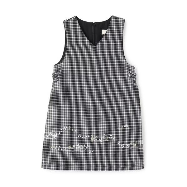 『セール実施中』ZOZO問い合わせ番号:98945371ショップ:KP，ケーピーブランド:KP，ケーピー商品名:音符刺シュウ チェックジャンパースカートカテゴリ:ワンピース/ドレス>ジャンパースカートブランド品番:2153309素材:...