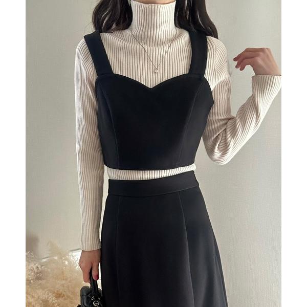 『タイムセール実施中』ZOZO問い合わせ番号:98945846ショップ:JUNOAH，ジュノアブランド:LAUIR，ラウアー商品名:ハートビスチェ+ジップスリットスカートセット[高身長サイズMT有り]カテゴリ:ジャケット/アウター>セ...