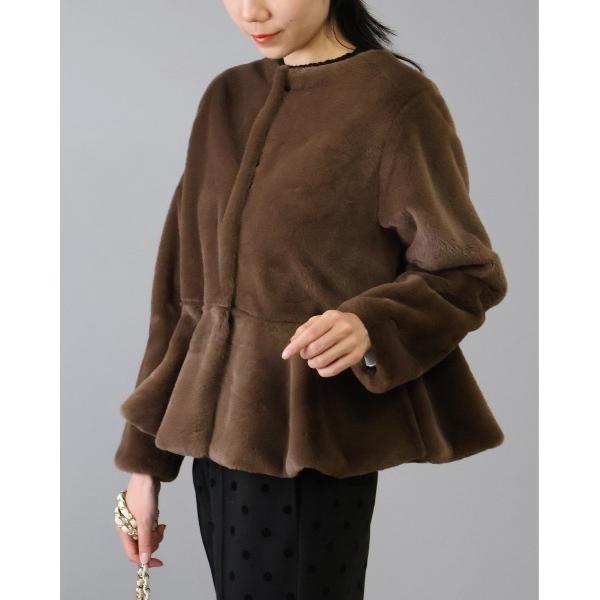 『タイムセール実施中』ZOZO問い合わせ番号:98945914ショップ:Bonjour Sagan，ボンジュールサガンブランド:Doumoi，ドゥモエ，Bonjour Sagan，ボンジュールサガン商品名:ペプラムエコファーフェイクファージ...