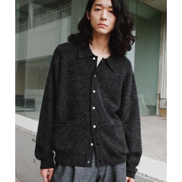 ZOZO問い合わせ番号:98946584ショップ:MONO-MART，モノマートブランド:WYM LIDNM，ウィム バイ リドム商品名:MOHAIR BLEND KNIT SHIRT CARDIGANカテゴリ:トップス&gt;ニット/セー...